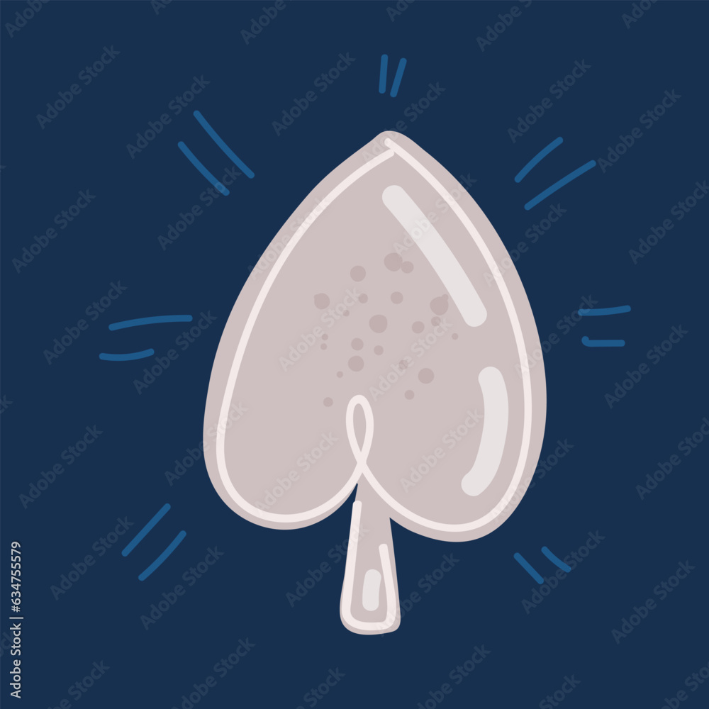 Cartoon vector illustration of Spades suit cards. Stock Vector | Adobe ...