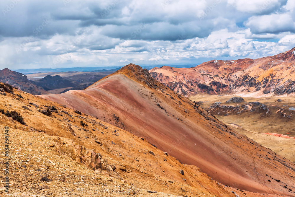 Snowy of the Yuracochas, Mountain of Colors in the central Andes of ...