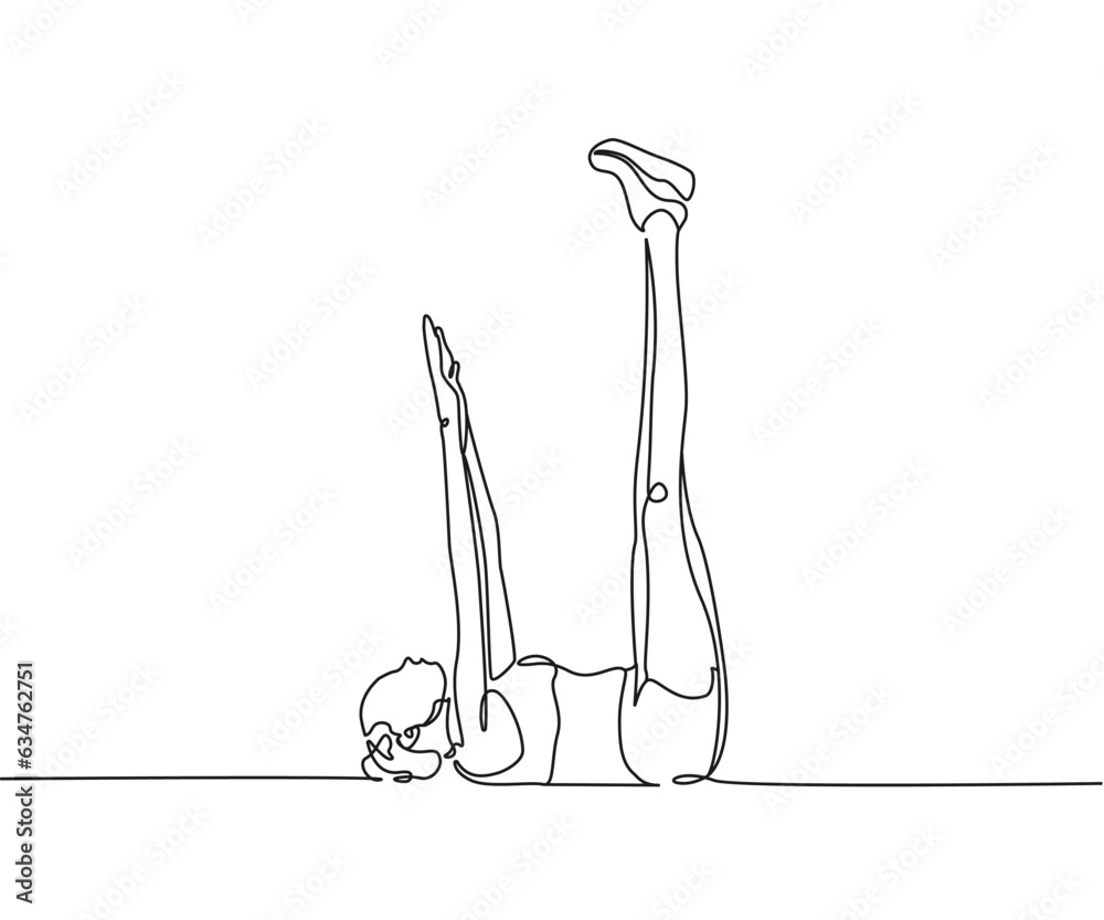Toe Tap Line Drawing, Toe Touch one line art, Continuous one line ...