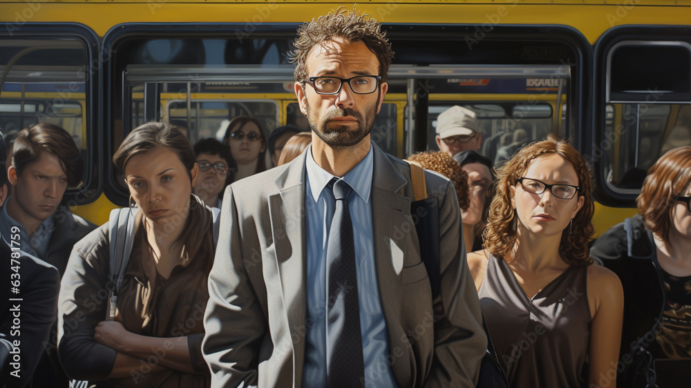 Impatient Expression: In this scene, the worker's facial expression ...