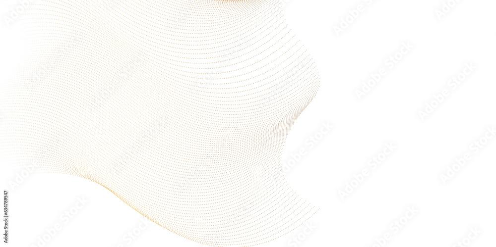Abstract gold gradient wave element for design. Digital frequency track ...