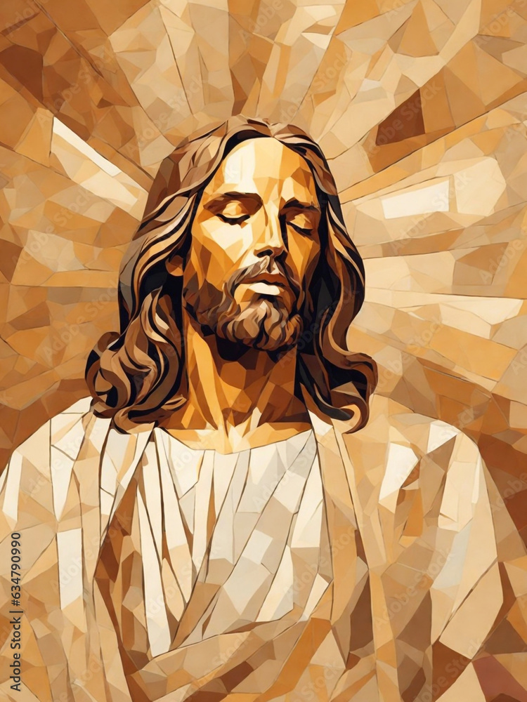 Jesus Christ Savior. Portrait, Christianity. Prayerful gaze into heaven ...