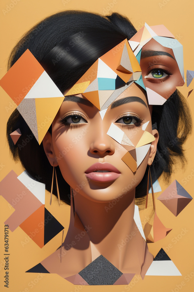 Collage of women of diverse culture. Diversity multi-ethnic and ...