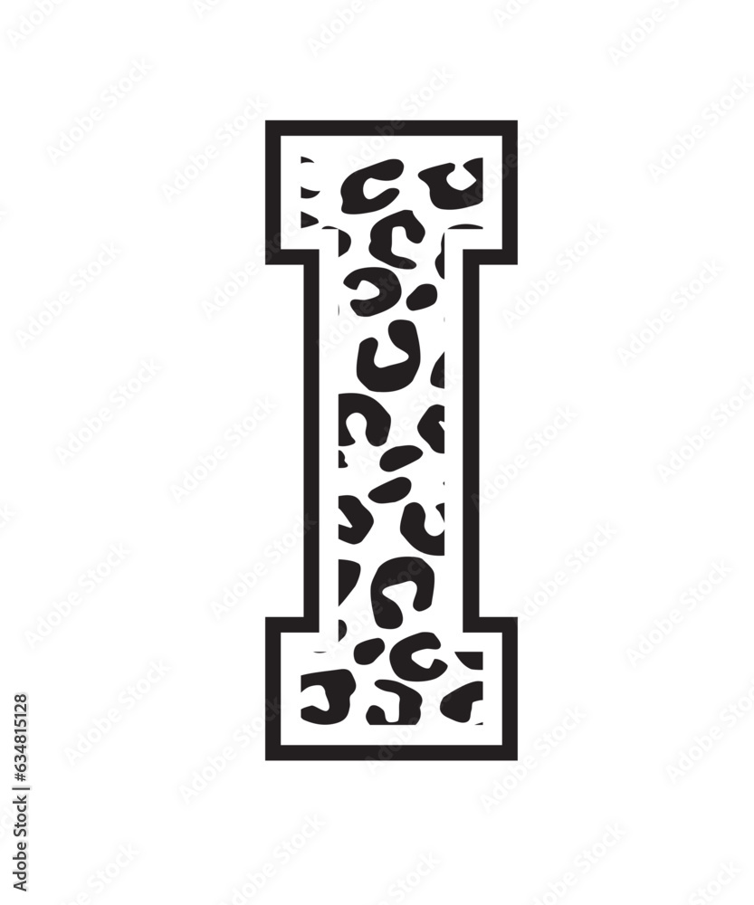 Leopard Print Alphabet svg, Leopard Pattern Alphabet SVG Bundle ...