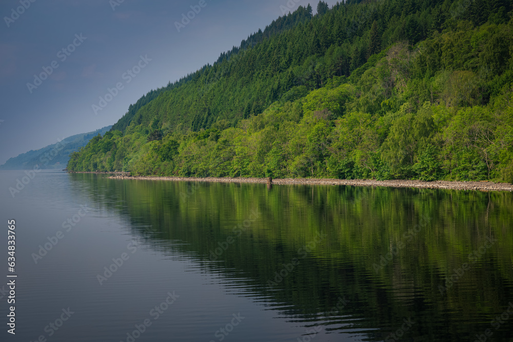 2023-06-12 THE LUSH GREEN SHORELINE ALONG THE LOCH NESS IN SCOTLAND ...