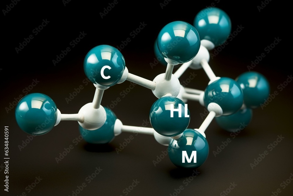 An illustration of molecules with the formula CH4, commonly known as ...