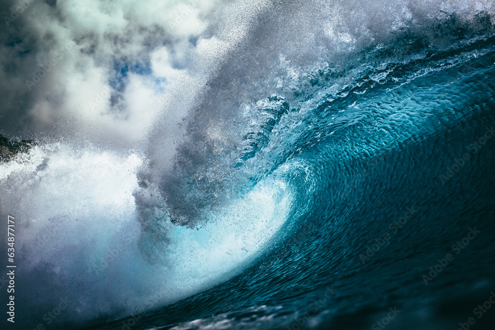 The sheer power and grace of nature converge as this wave rises ...