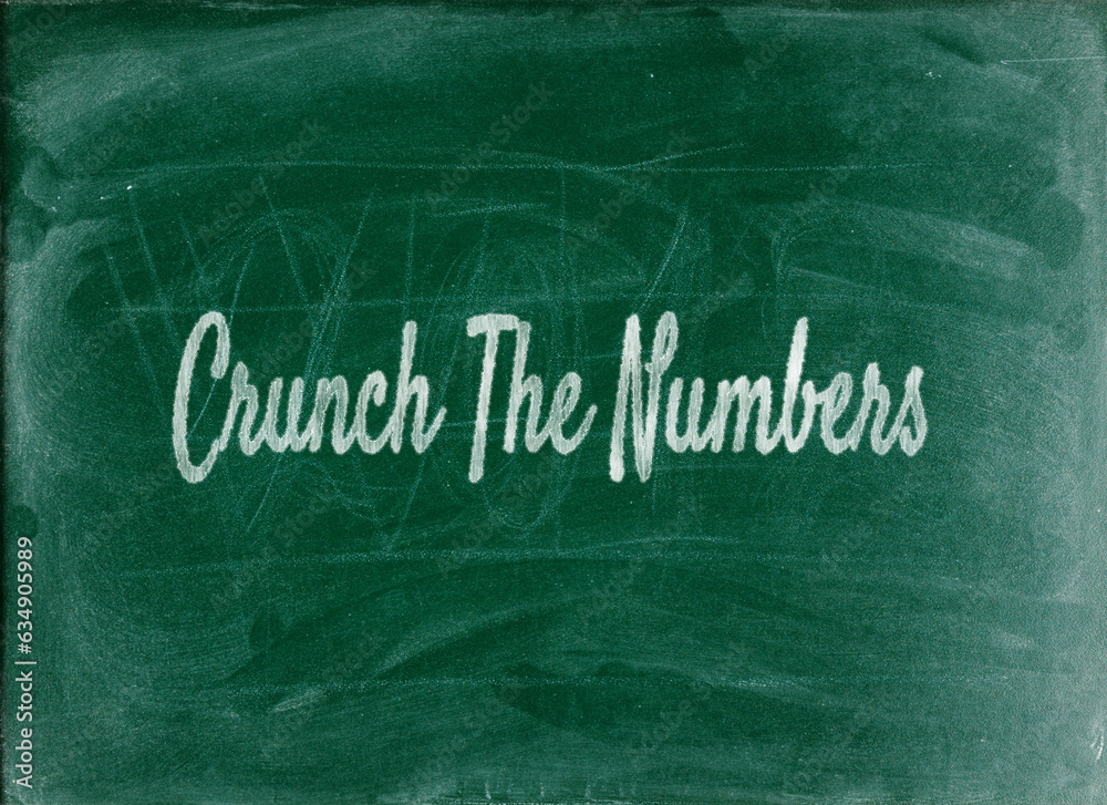 Crunch The Numbers Essential Business English Phrases and Idioms Stock Photo | Adobe Stock