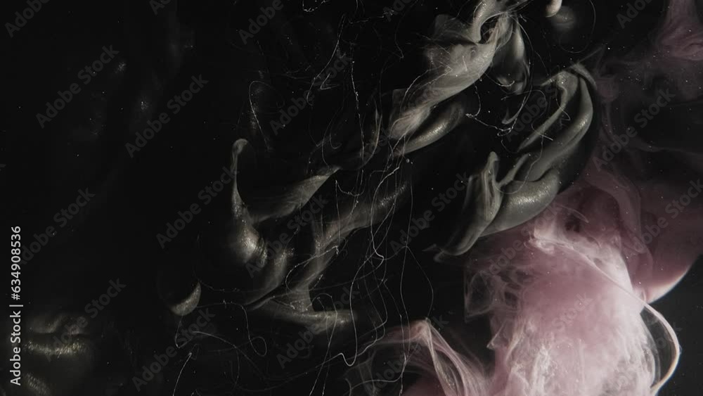 Paint water mix. Smog cloud. Opener effect. Underwater fluid splash ...