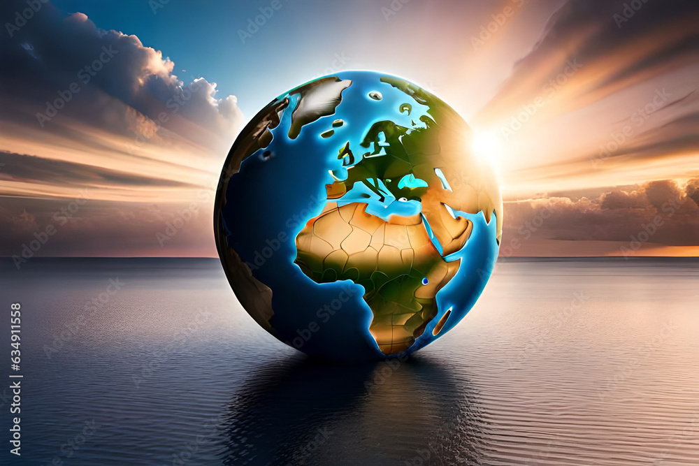 Abstract Scene Of Post Apocalypse City World After War Urban Ruins