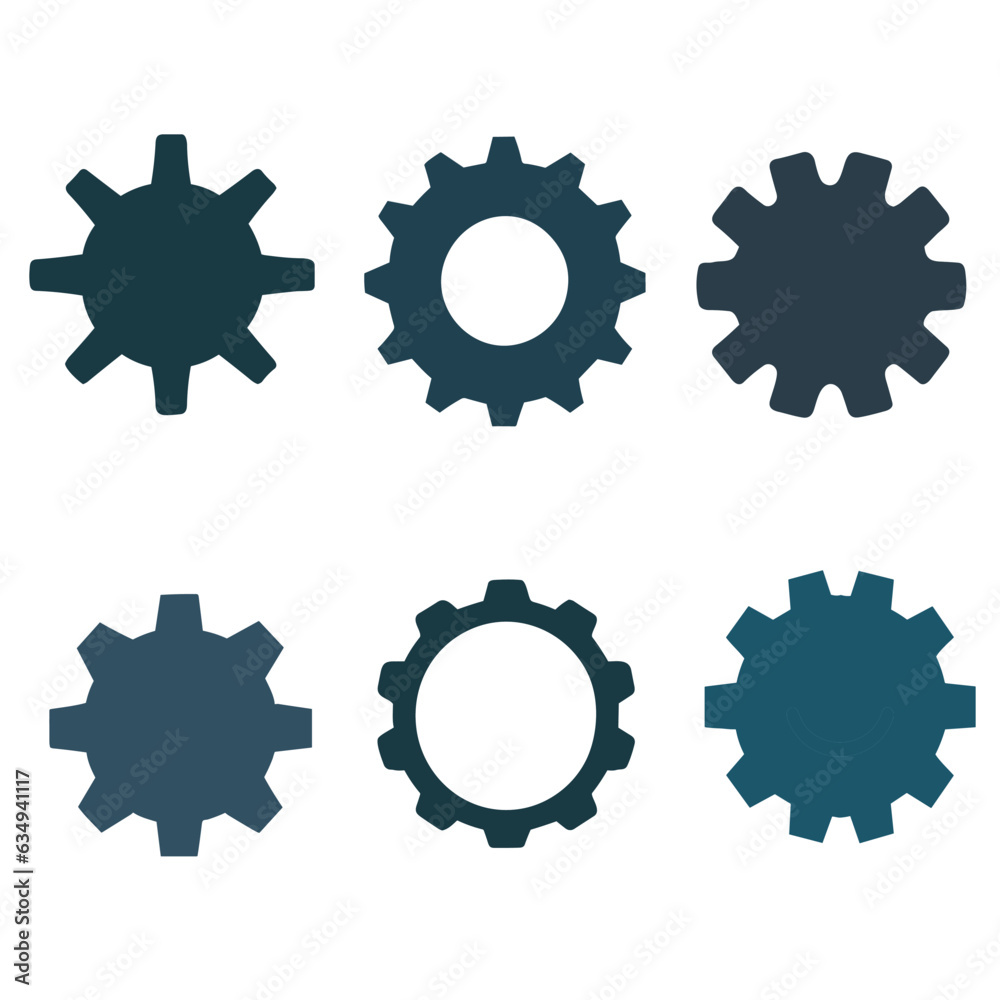 Setting icon vector, Tools, Cog, Gear Sign Isolated on white background ...