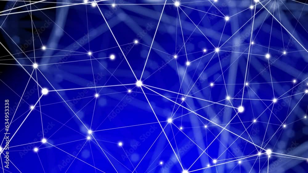 Lines composition flowing dots in a beautifully abstract connected ...