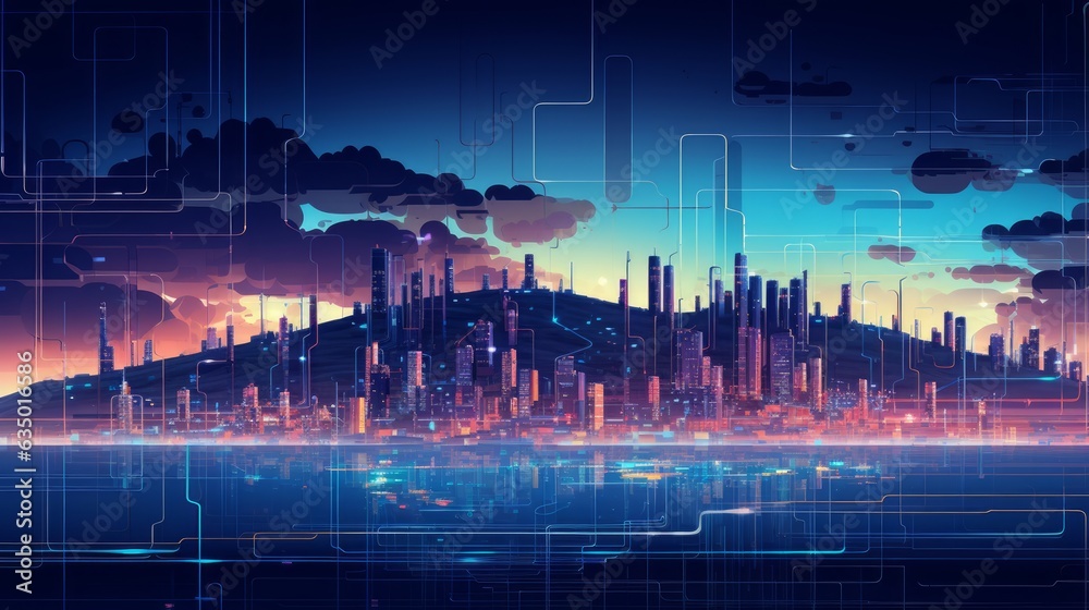 Pixelated Futures: Abstract pixel art showcasing scenes of future ...