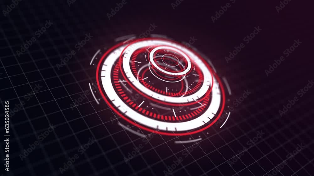 Specific HUD Animation Info Graphic Information Technology Background ...