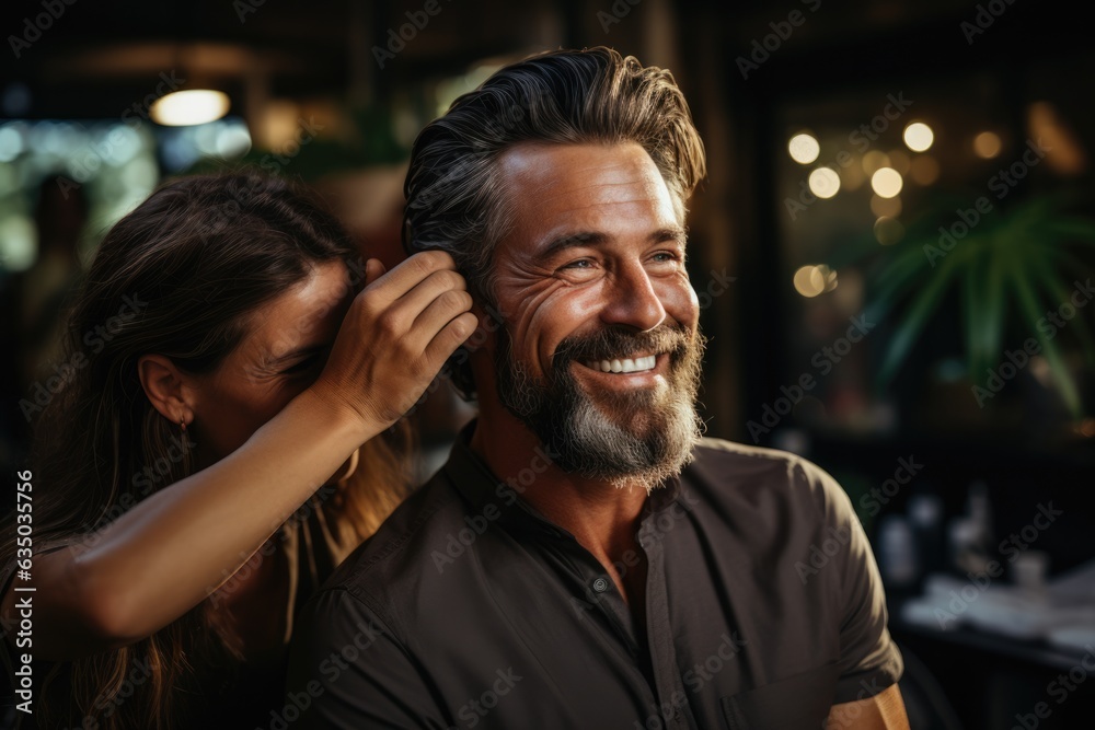 Person brushing away a strand of hair - stock photography concepts ...