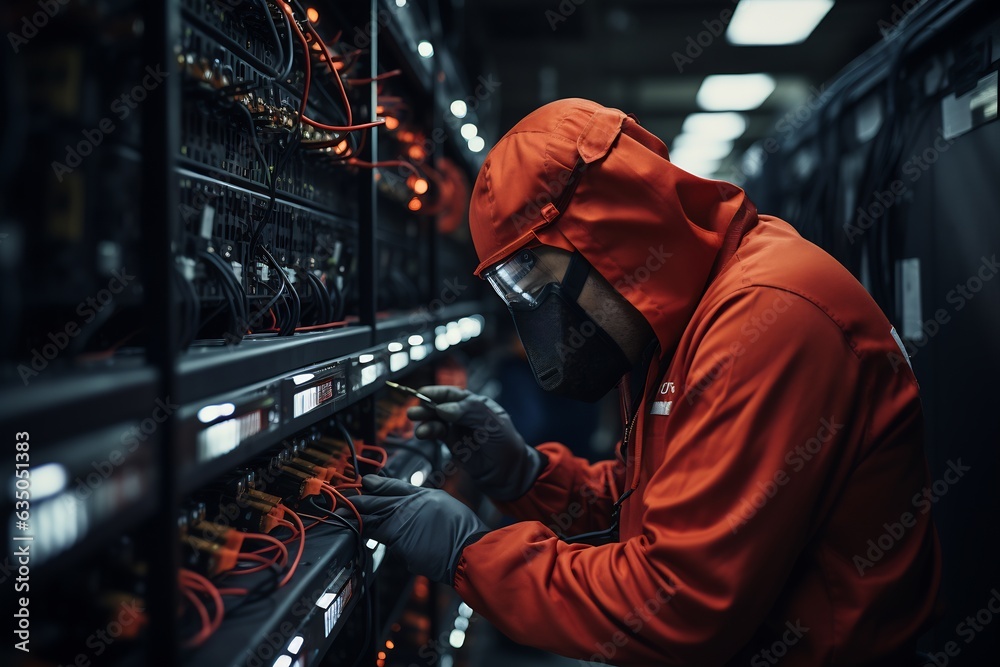 Technology, repairing, sitting, It support, Network server, Cloud ...