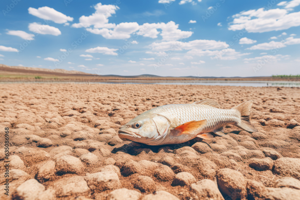 The devastating impact of drought on marine life as dead fish lie on ...