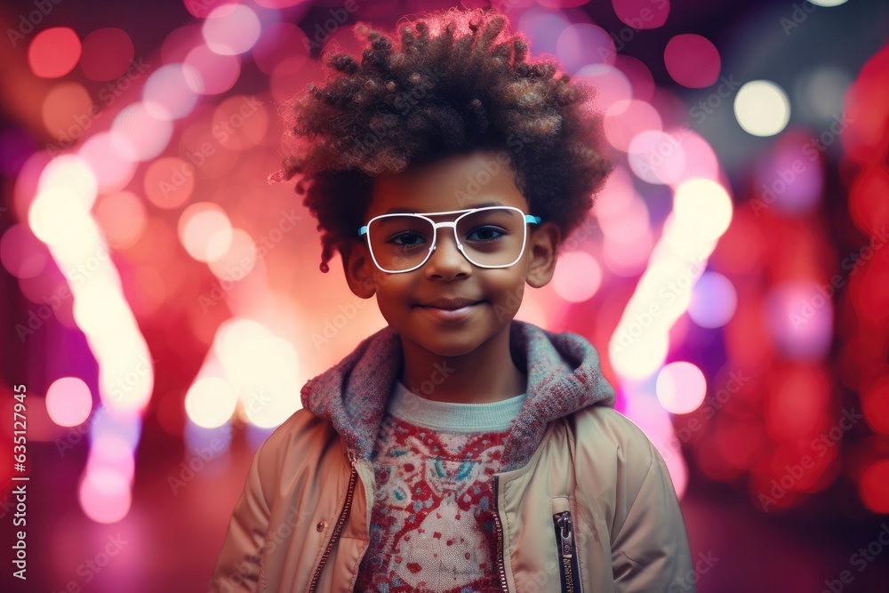 Photography of a pleased, child boy that is have hair that is changing ...