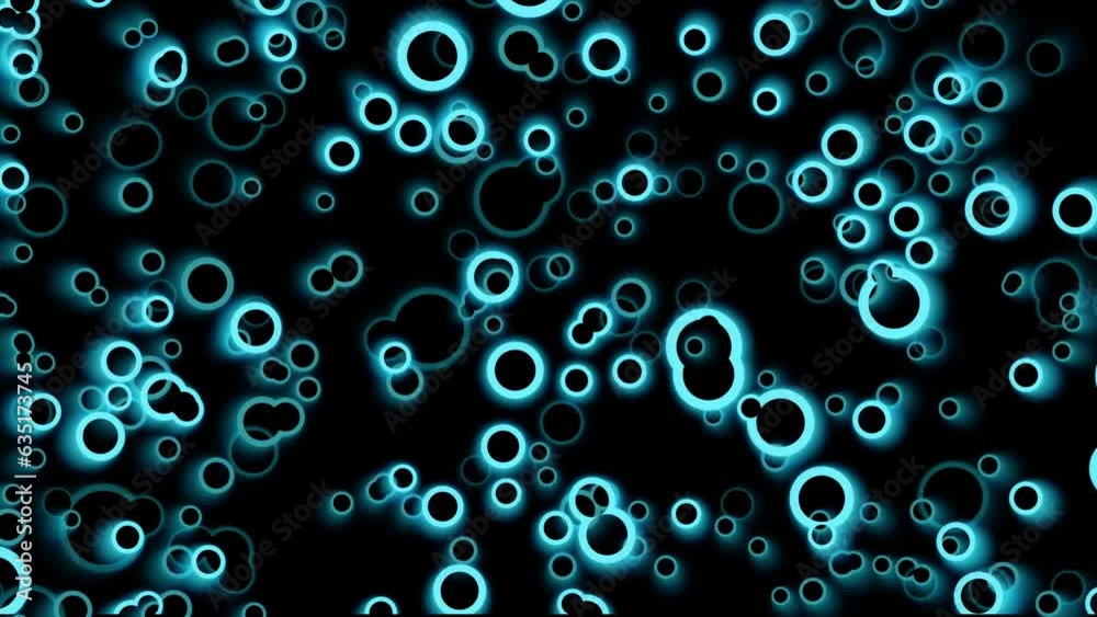 Black screen and white screen of Glowing bubble animation. Glow bubble ...