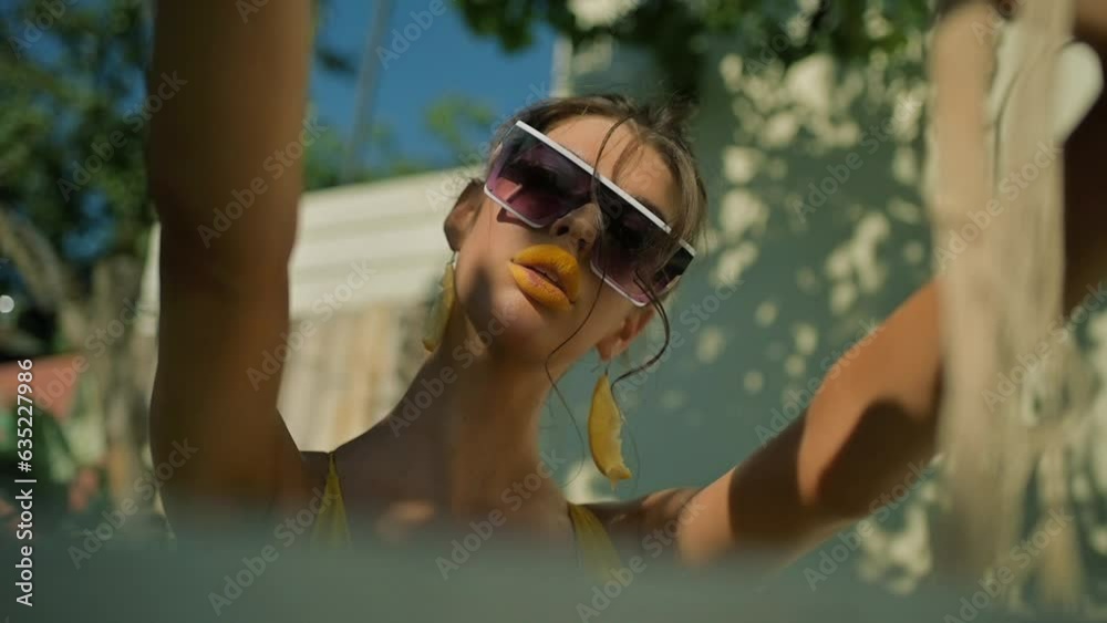 Sexy woman in swimsuit. Sexy girl portrait. Young woman in bikini ...