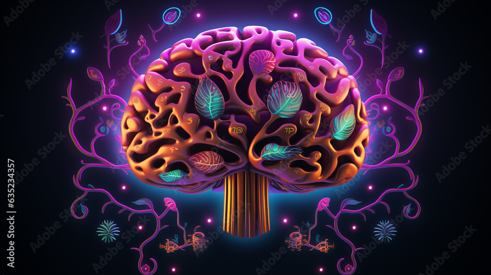 AI-driven Mind Renaissance: Human Brain's Digital Awakening Stock ...