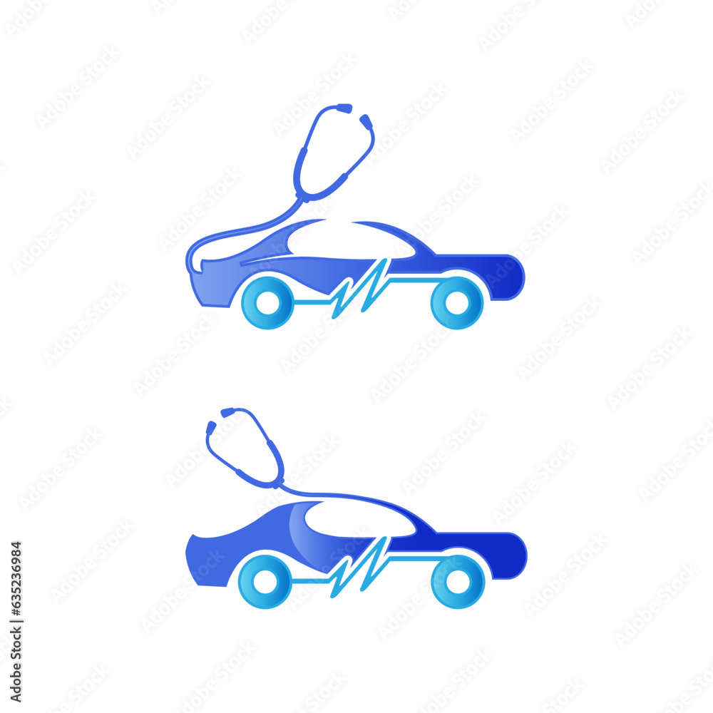 Vetor de car doctor service logo design. Vector illustration,car doctor ...