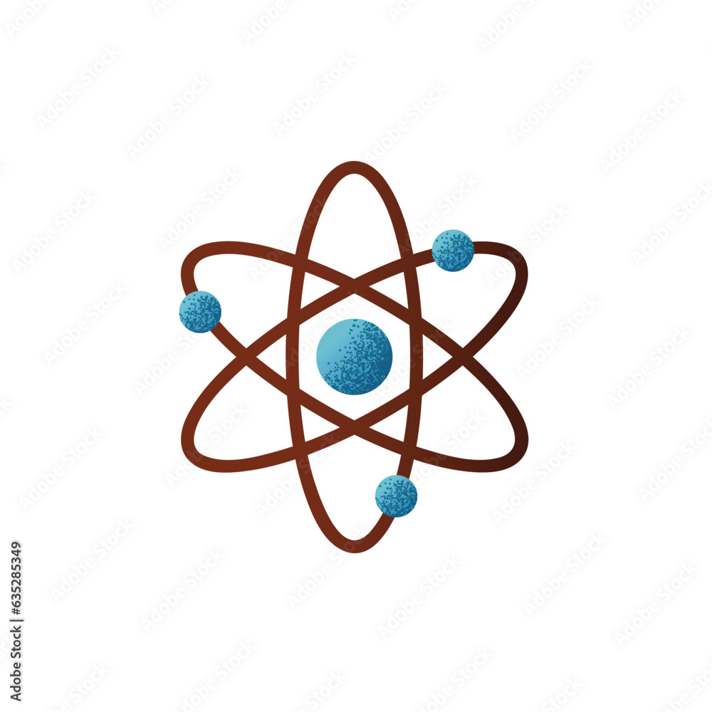 Atom icon cartoon isolated vector illustration Stock Vector | Adobe Stock