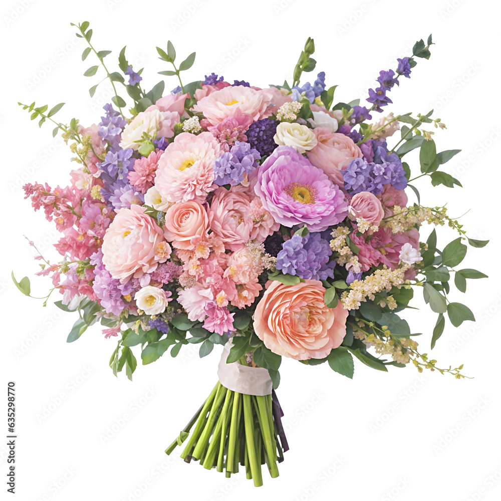 gorgeous beautiful flower arrangement bouquet. transparent background ...