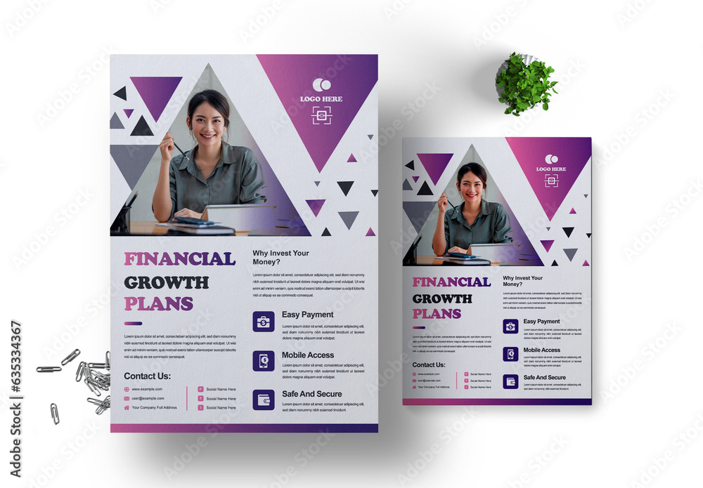Bank Finance Poster Template Stock Template | Adobe Stock