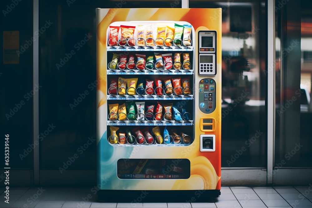 Vending machine illustration Stock Photo | Adobe Stock
