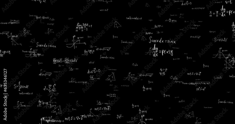 Maths Animation Equations Appearing physics formula motion Stock ビデオ ...