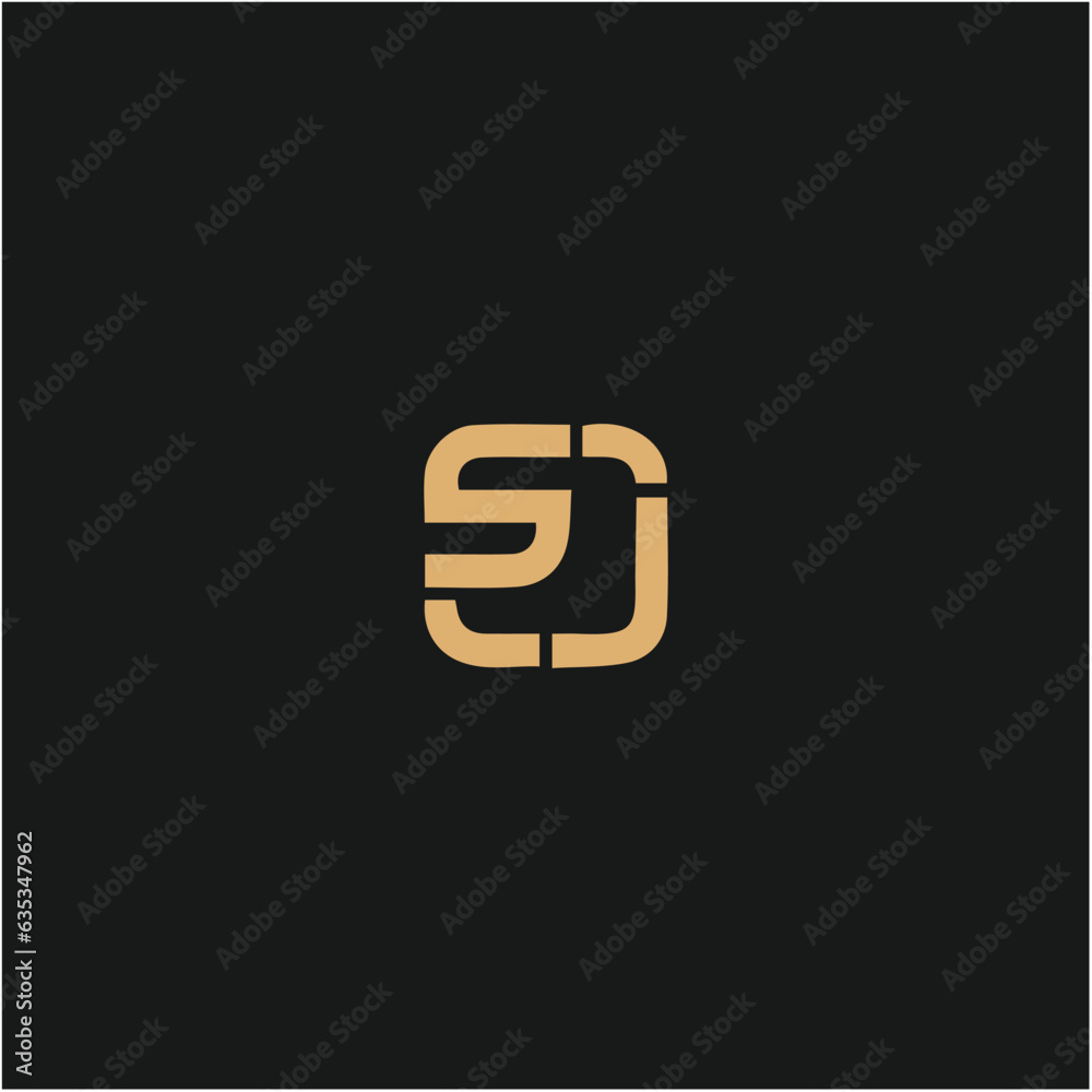 letter SJ logo design, Modern SJ logo design vector with modern trendy ...