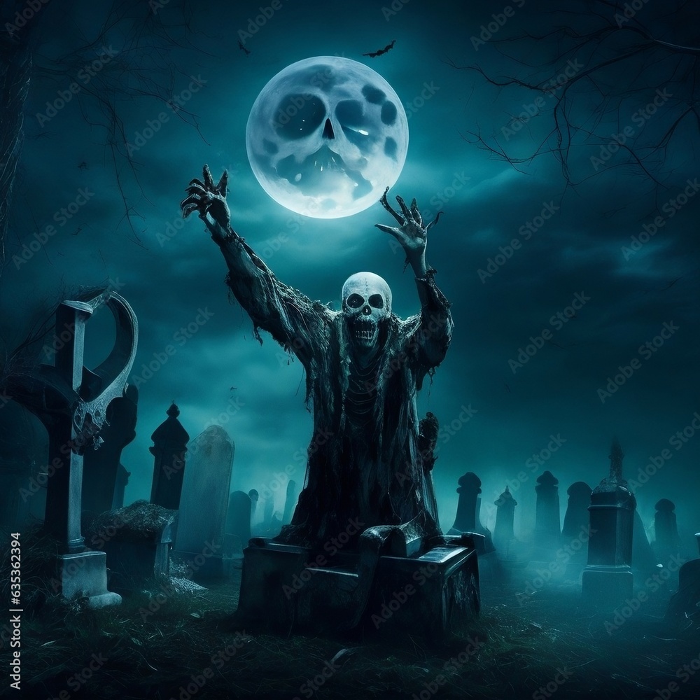 Experience the eerie thrill of a zombie hand clawing its way out from a ...