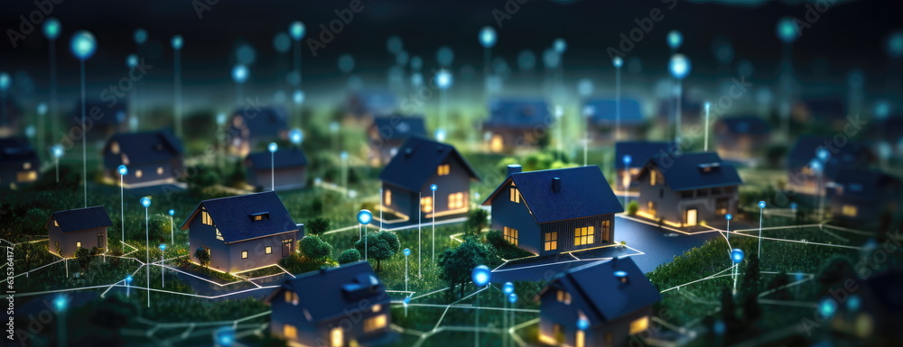 Sprawling green community with Digital smart city infrastructure and ...