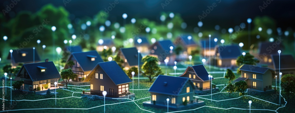 Sprawling green community with Digital smart city infrastructure and ...
