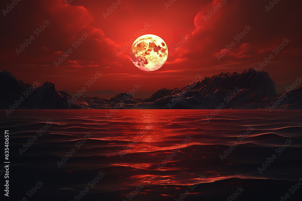 Nature's wonders magnified with the mesmerizing sight of a blood moon ...