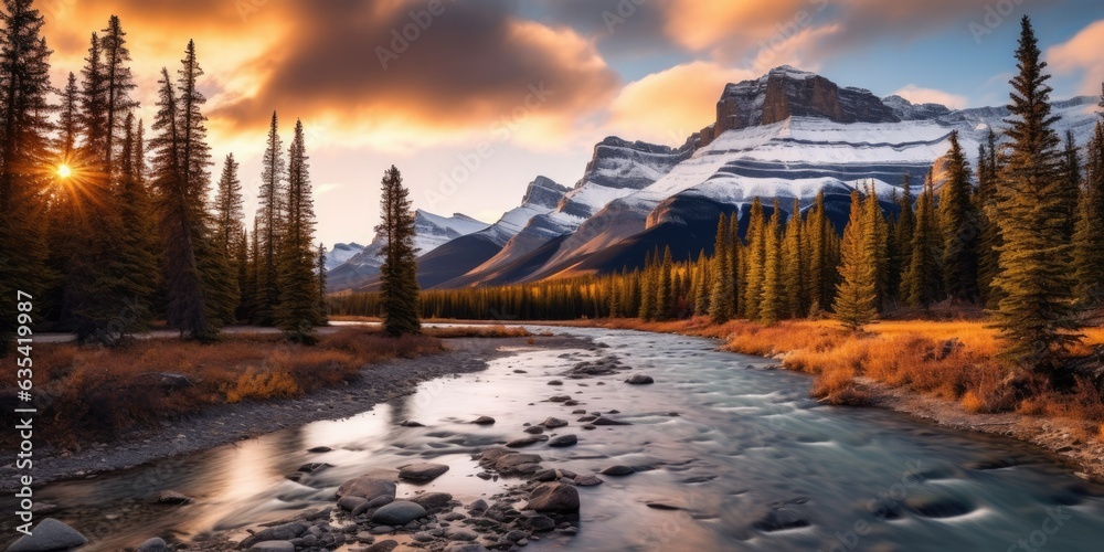 Canadian Wilderness - A vast and untouched landscape in Canada, with ...