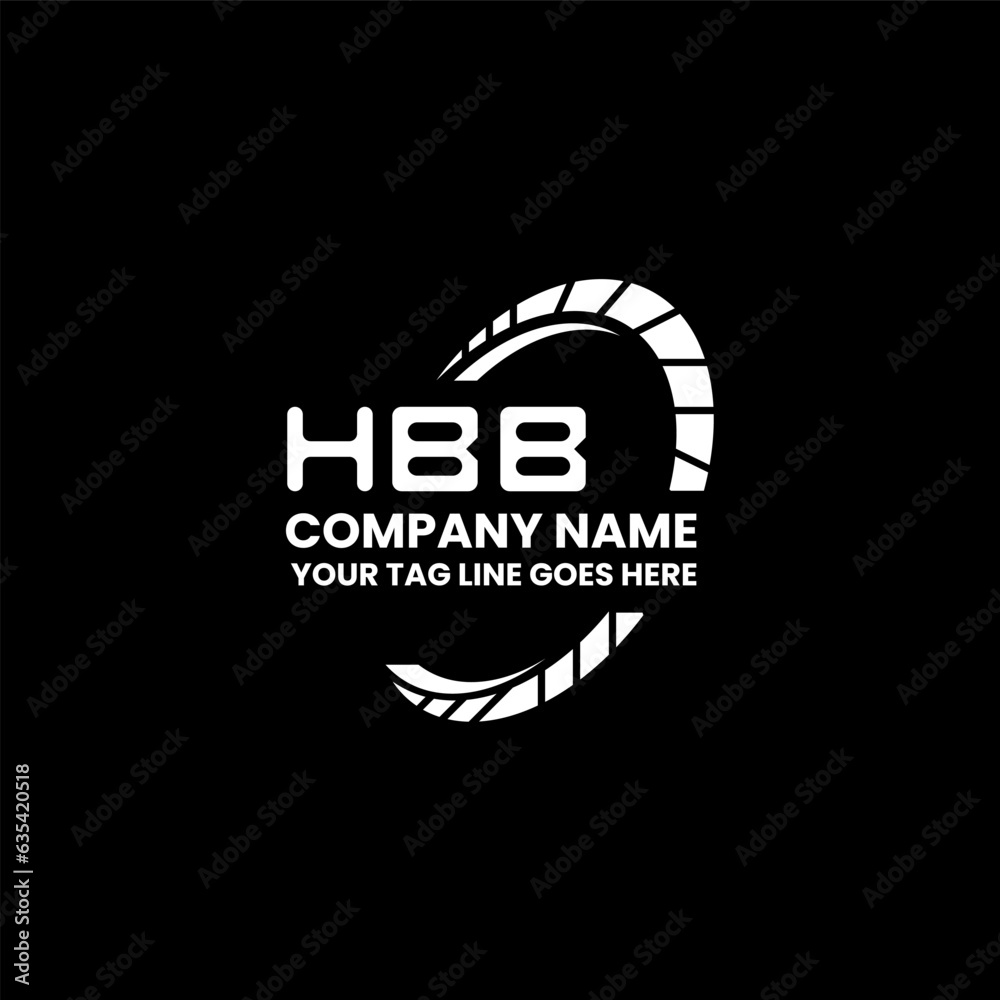 HBB letter logo creative design with vector graphic, HBB simple and ...
