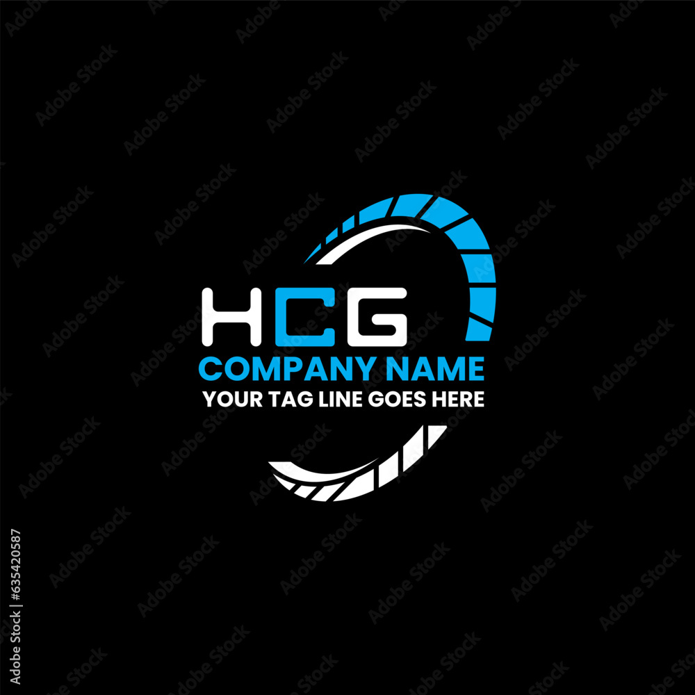 HCG letter logo creative design with vector graphic, HCG simple and ...