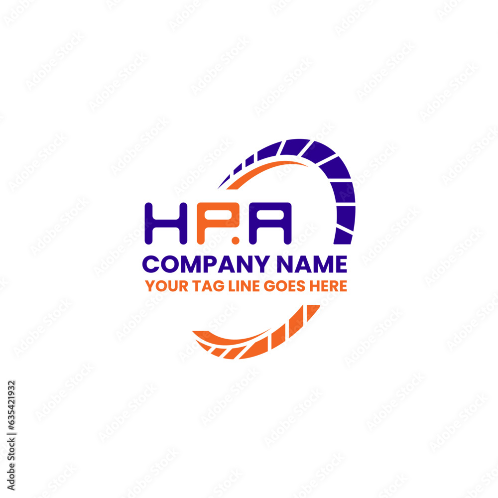 HPA letter logo vector design, HPA simple and modern logo. HPA ...