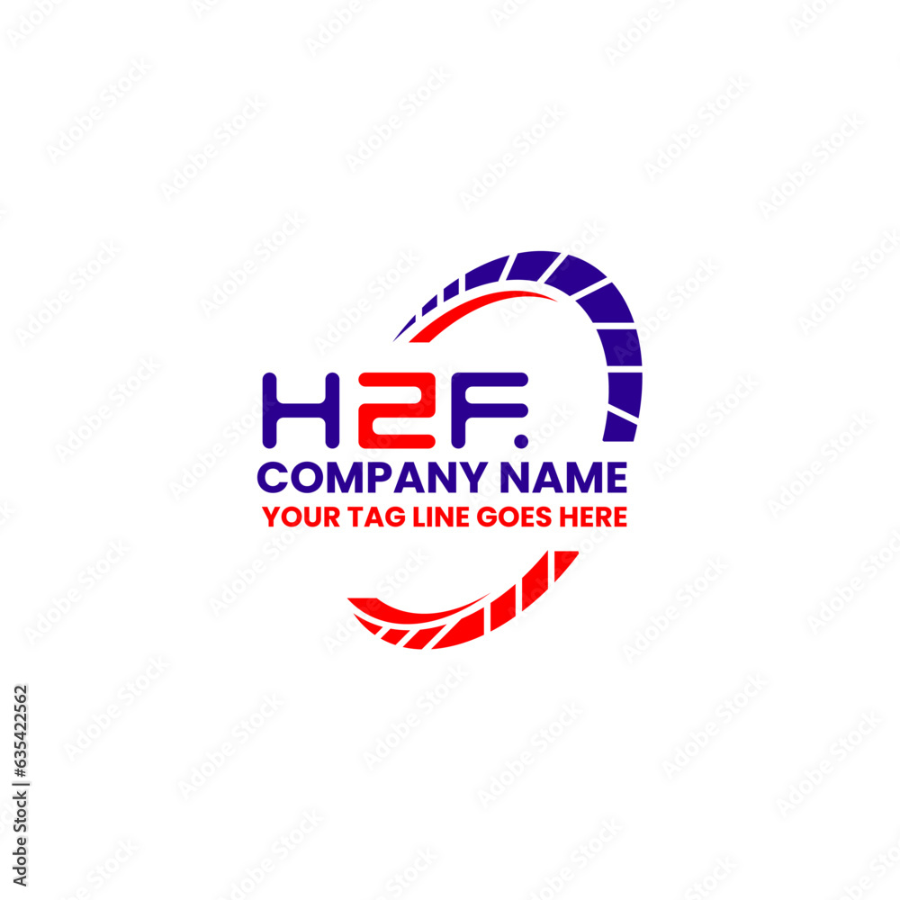 HZF letter logo creative design with vector graphic, HZF simple and ...