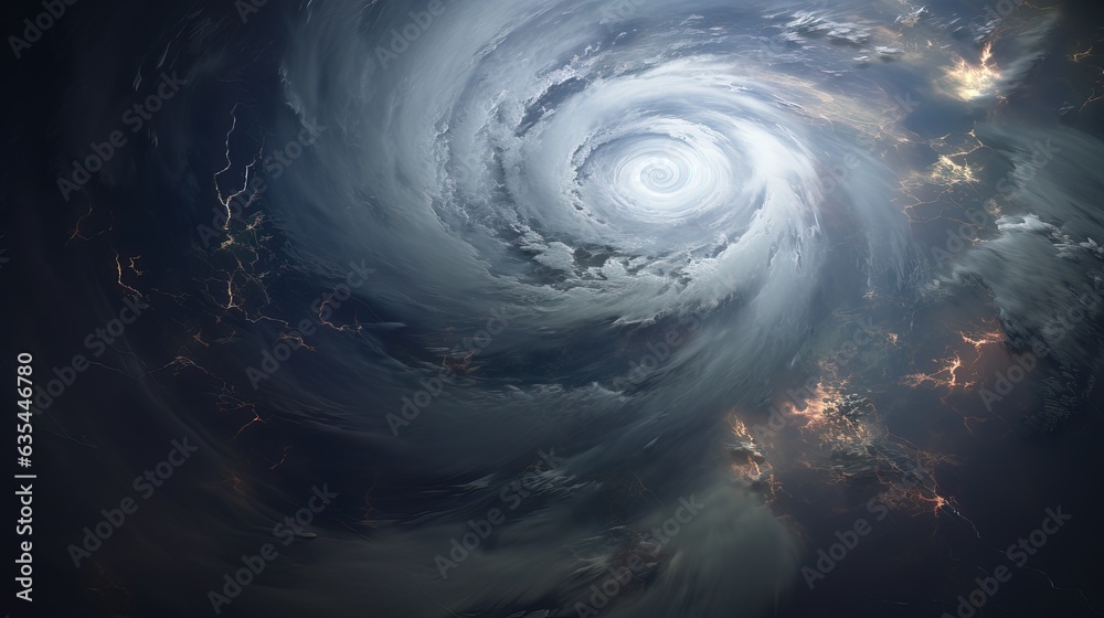 Timely warning and taking measures to protect the population. Satellite ...