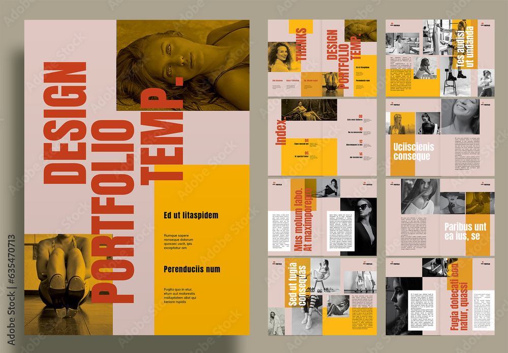 Portfolio Layout Stock Template | Adobe Stock