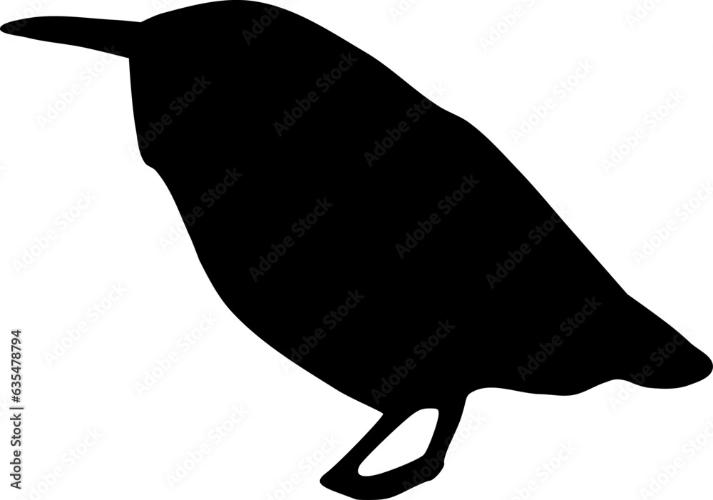 Vetor de sitting bird silhouette. isolated vector silhouette. do Stock ...