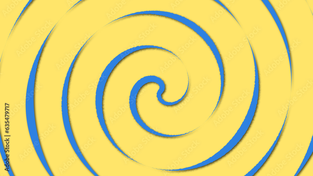 Twirl animated rotating spiral background. Overthinking mind twists ...
