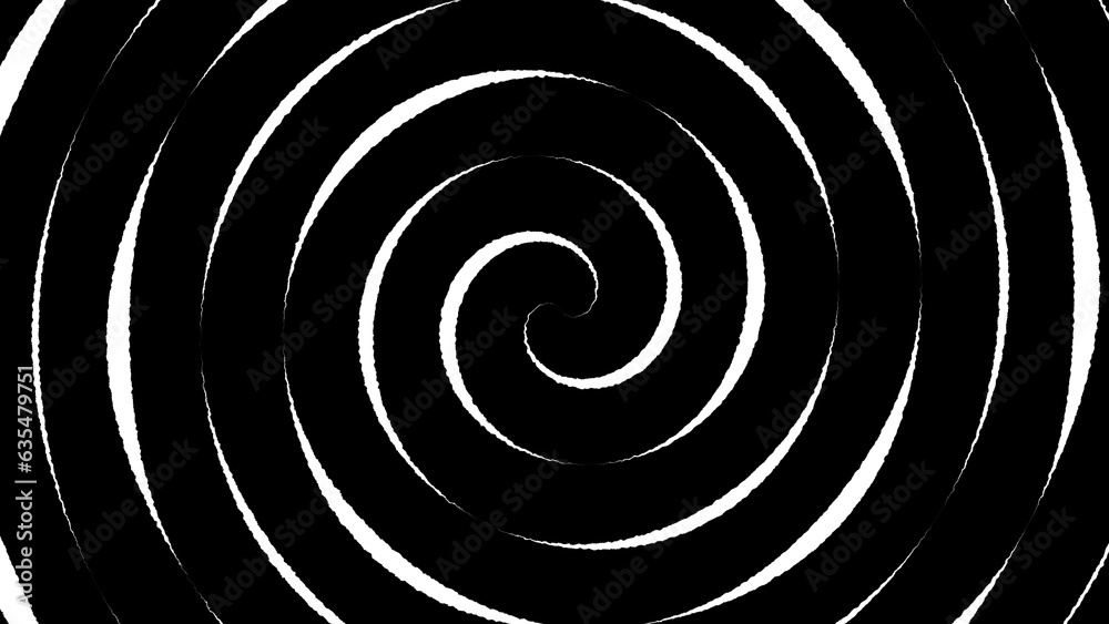 Twirl animated rotating spiral background. Overthinking mind twists ...