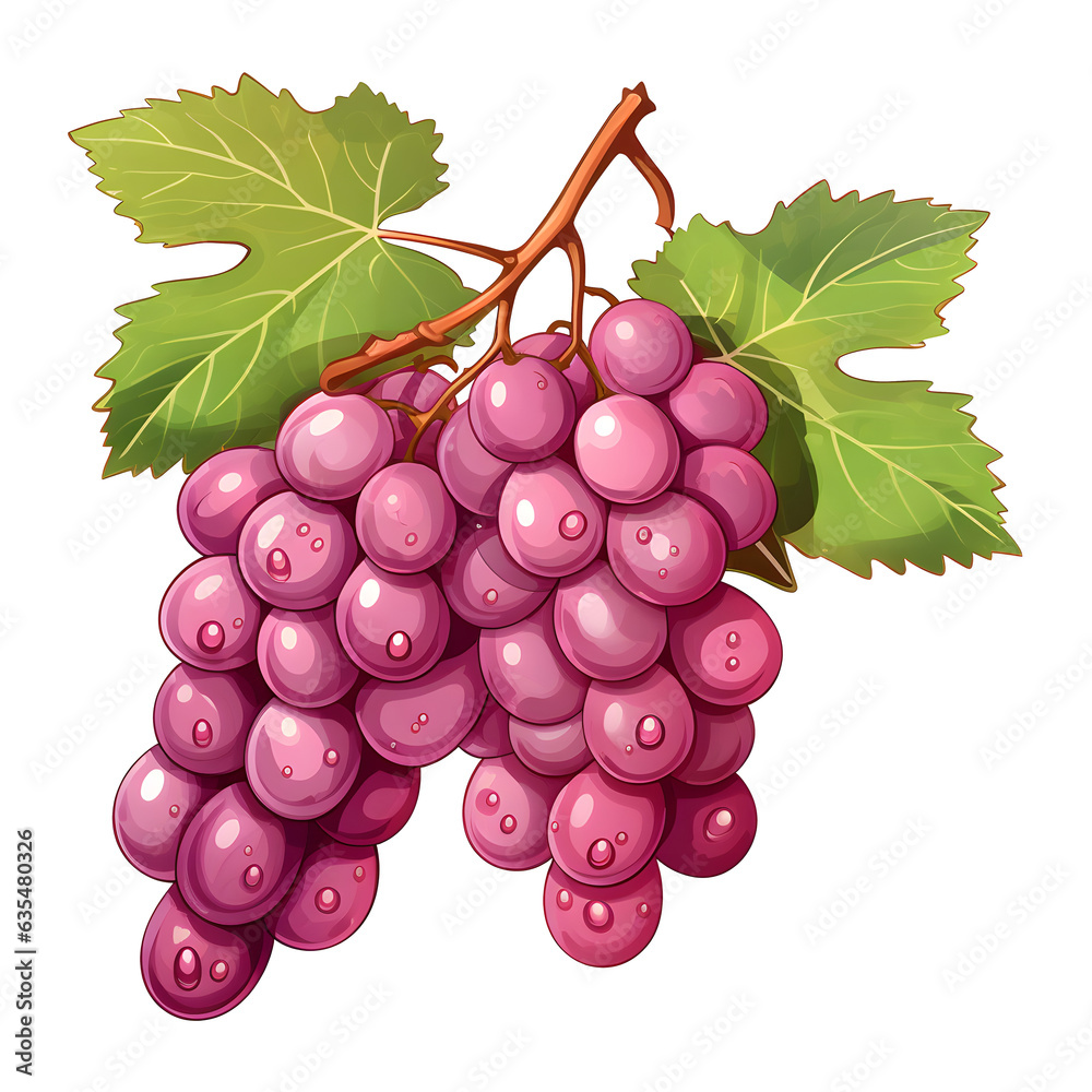 cartoon grapes clipart Stock Illustration | Adobe Stock