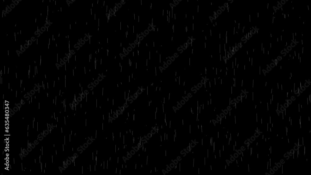 Cinematic Realistic rainfall animation overlay background in alpha luma ...