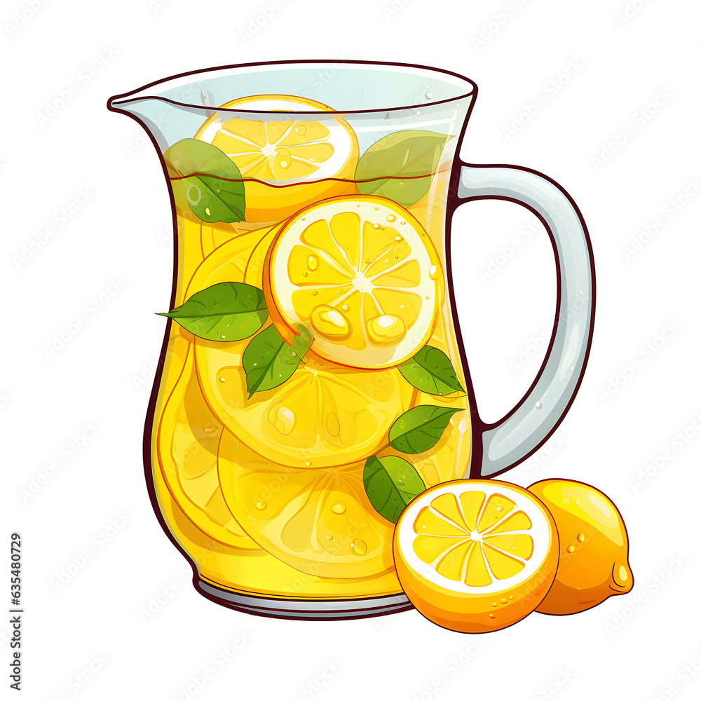 cartoon lemonade clipart Stock Illustration | Adobe Stock