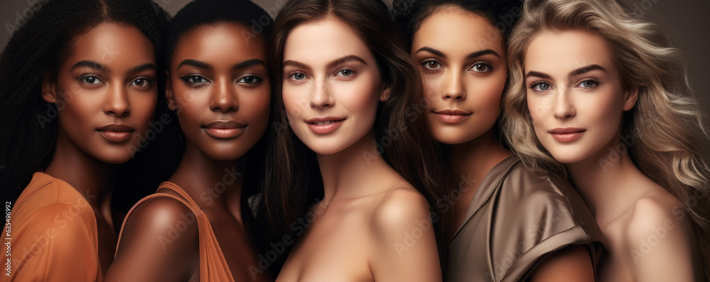 Women of All Races and Tones Celebrate Their Natural Beauty: A diverse ...